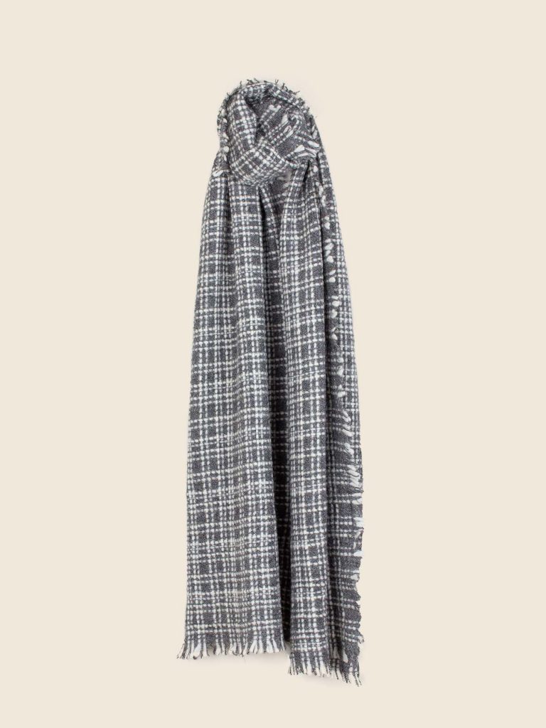 Charcoal and Grey Cashmere Scarves • Oats & Rice